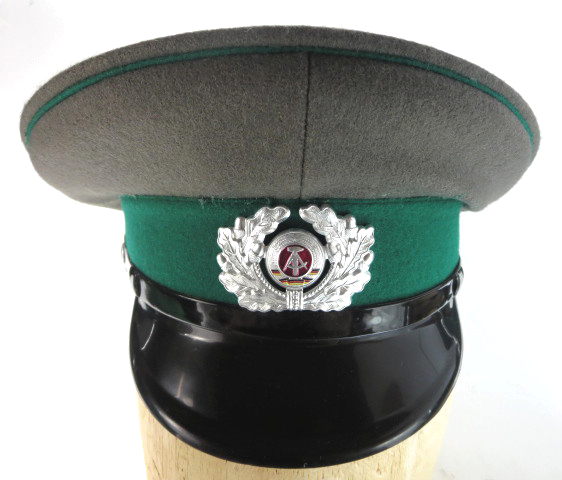 EAST GERMAN ENLISTED MEN'S MILITARY ARMY VISOR HAT EARLY 1980s NEW GRAY ...