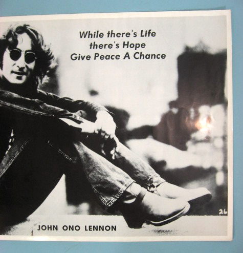 JOHN LENNON GIVE PEACE A CHANCE 1970's POSTER | eBay